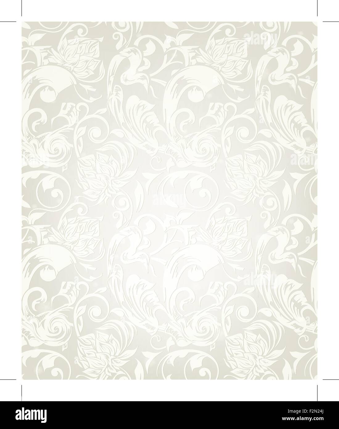 White floral pattern hi-res stock photography and images - Alamy
