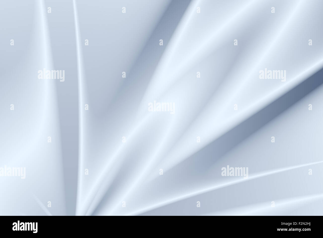 Stylized illustration of delicate fabric folds in white Stock Photo - Alamy