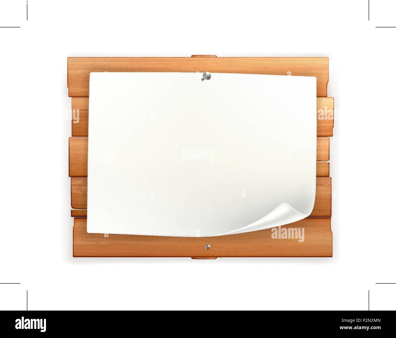 Wooden sign placard paper Stock Vector Images - Alamy