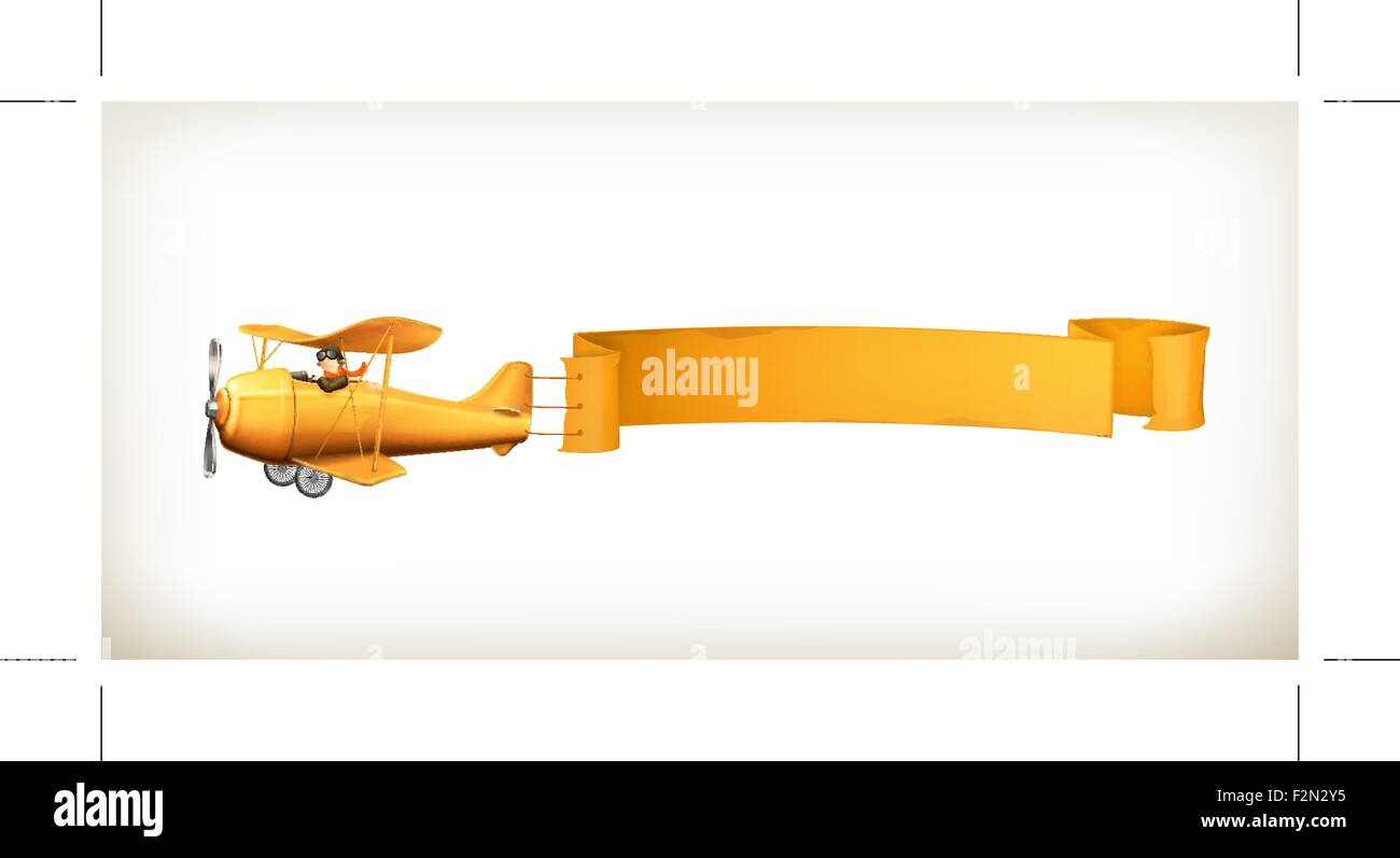 Aircraft, vector banner Stock Vector Image & Art - Alamy