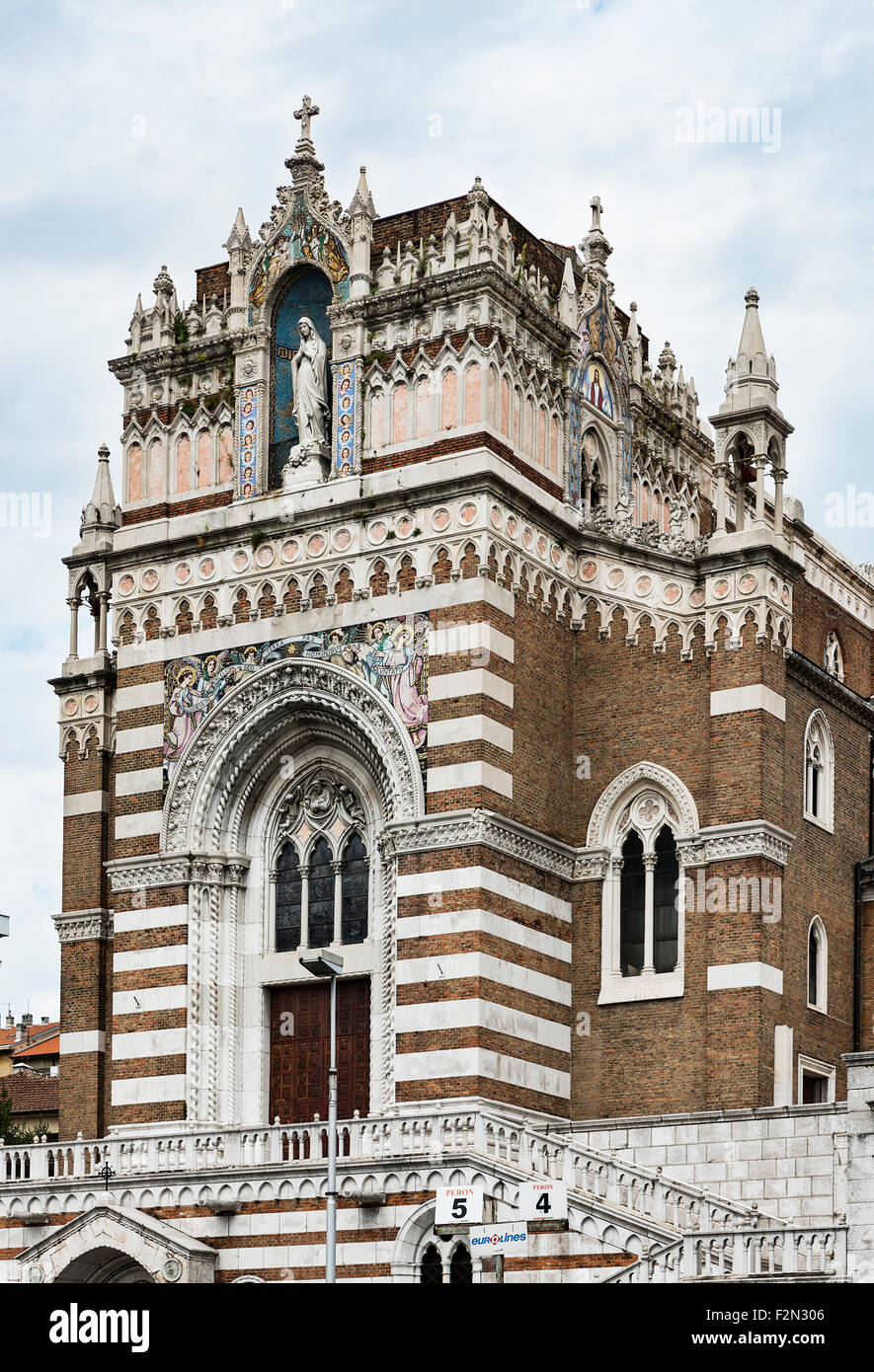 The Capuchin Church of Our Lady of Lourdes, Rijeka, Croatia Stock Photo ...