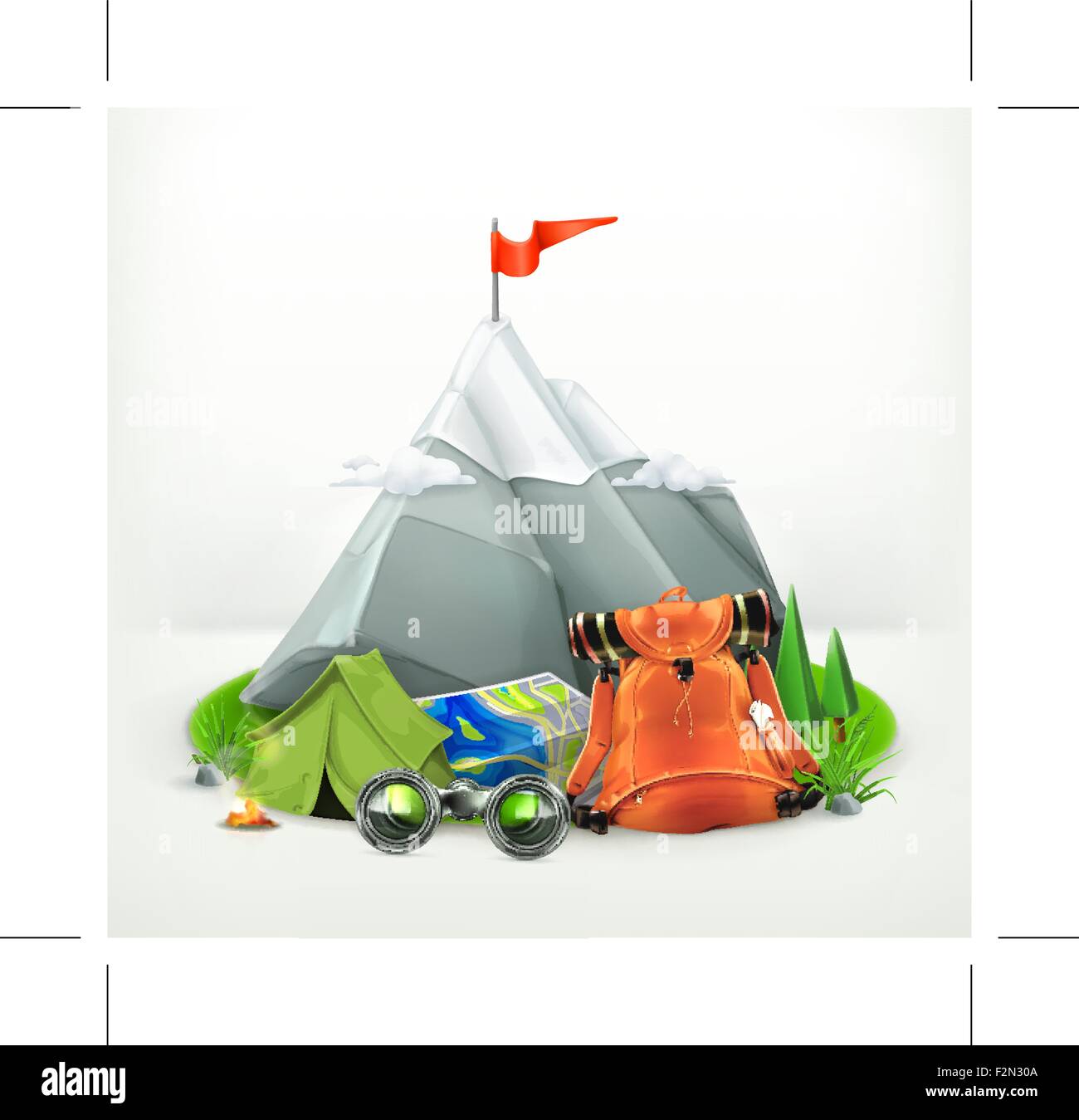 Backpacking vector illustration Stock Vector Image & Art - Alamy