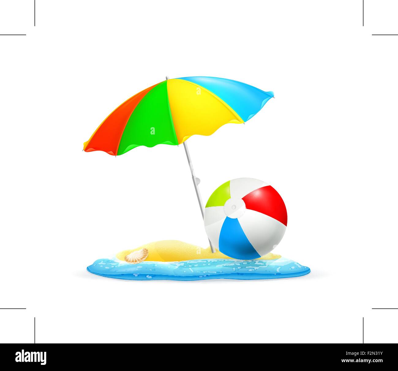 Float beach ball vacation Stock Vector Images - Alamy