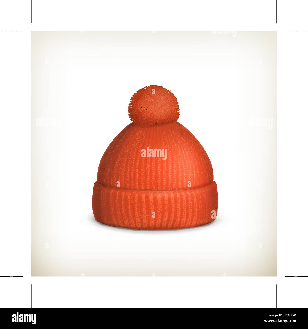 Knitted red cap, vector Stock Vector Image & Art - Alamy