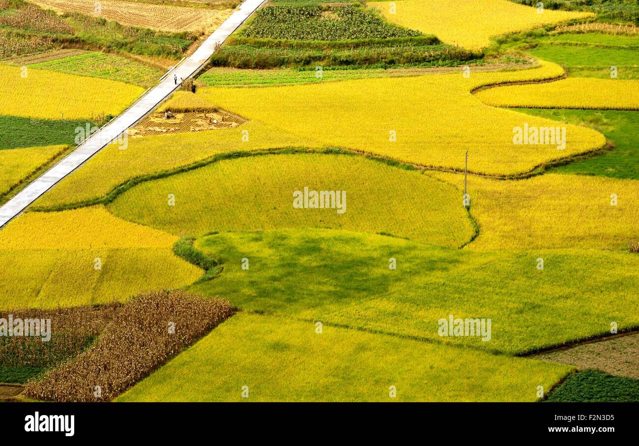 Enshi. 21st Sep, 2015. Photo taken on Sept. 21, 2015 shows the scenery ...