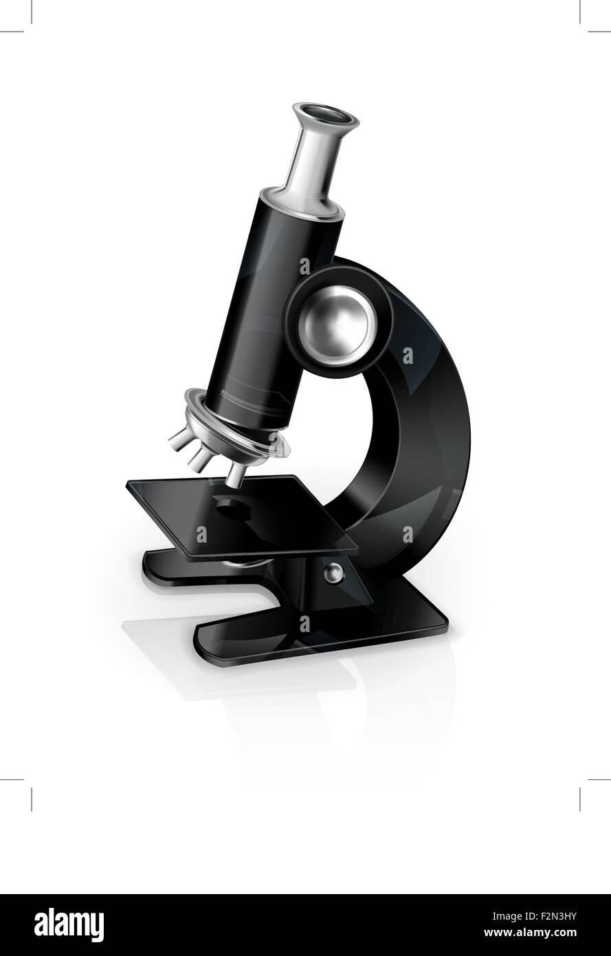 Microscope scientific tool Stock Vector Images - Alamy