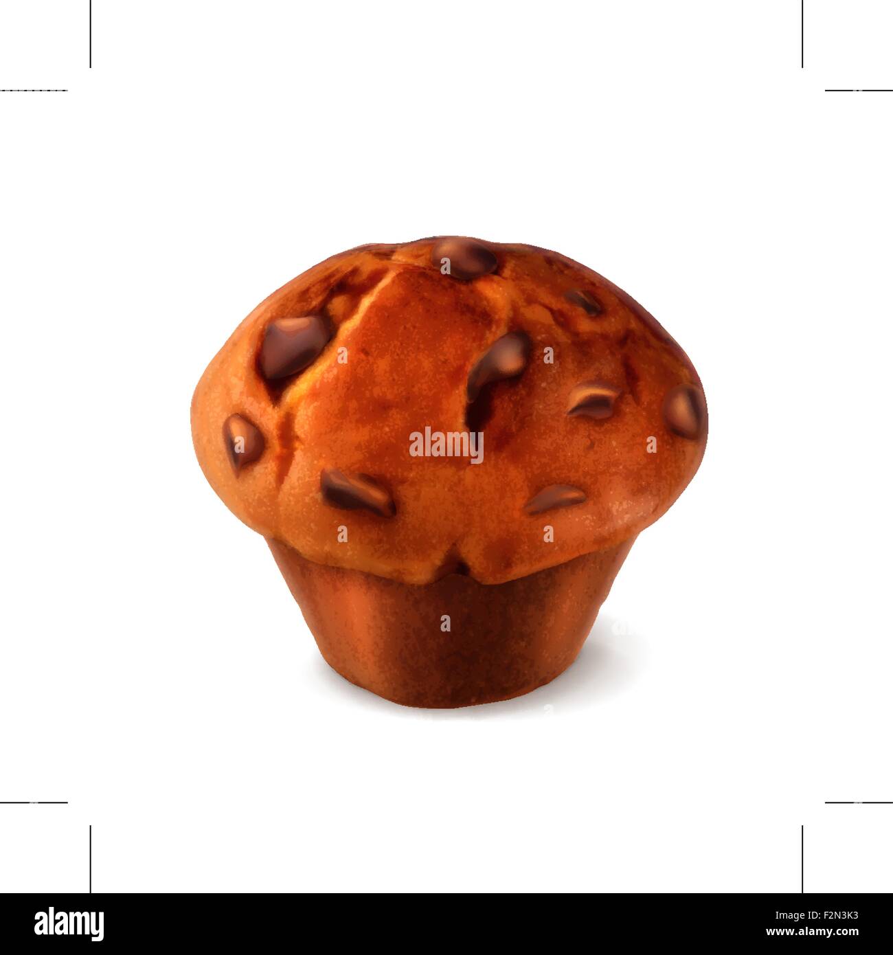 Muffin, detailed vector Stock Vector Image & Art - Alamy