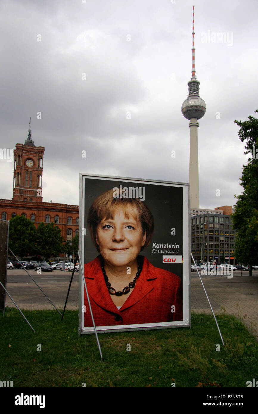 Election poster angela merkel cdu hi-res stock photography and images ...