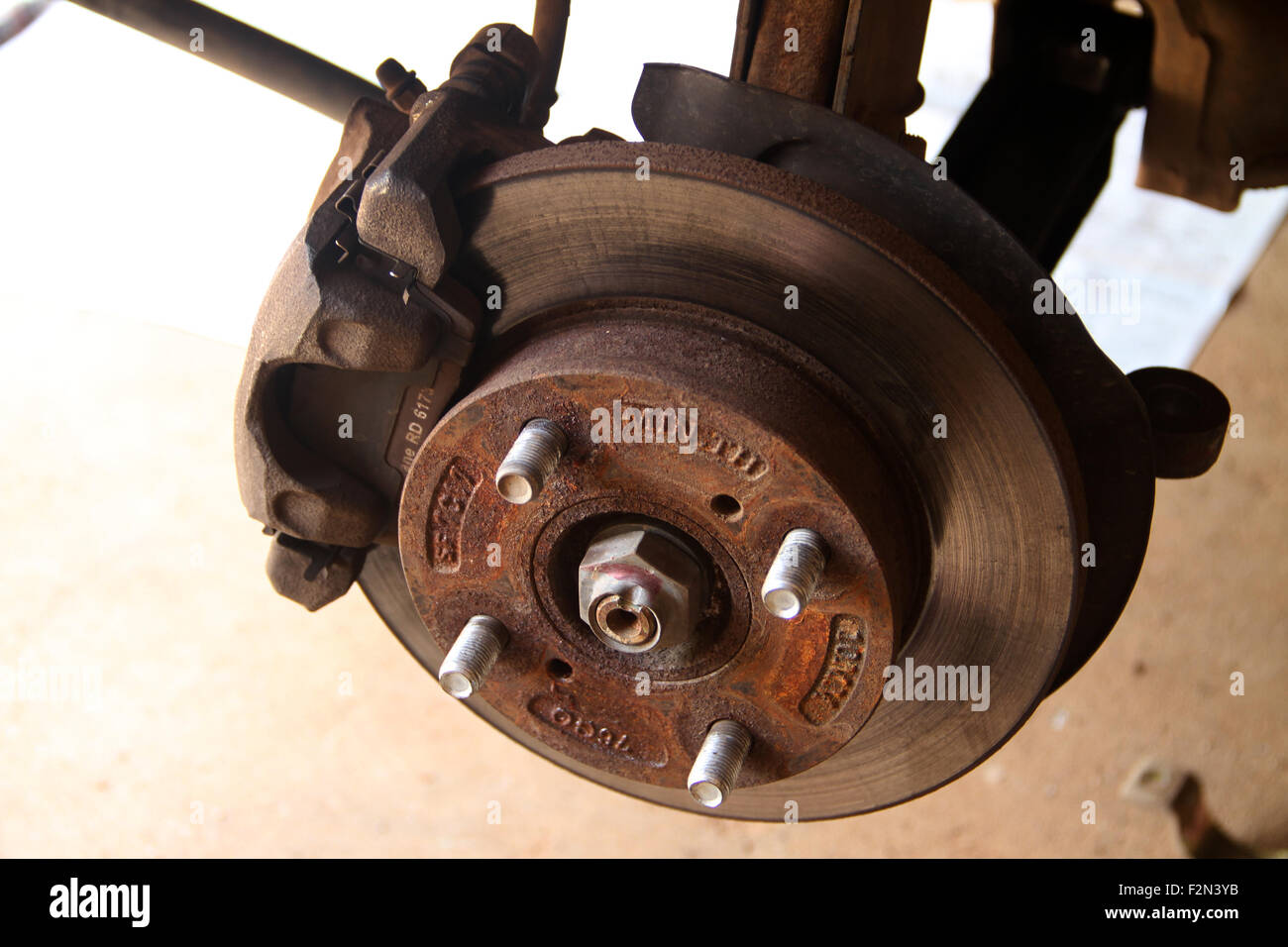 Car brake assembly suspension hi-res stock photography and images - Alamy