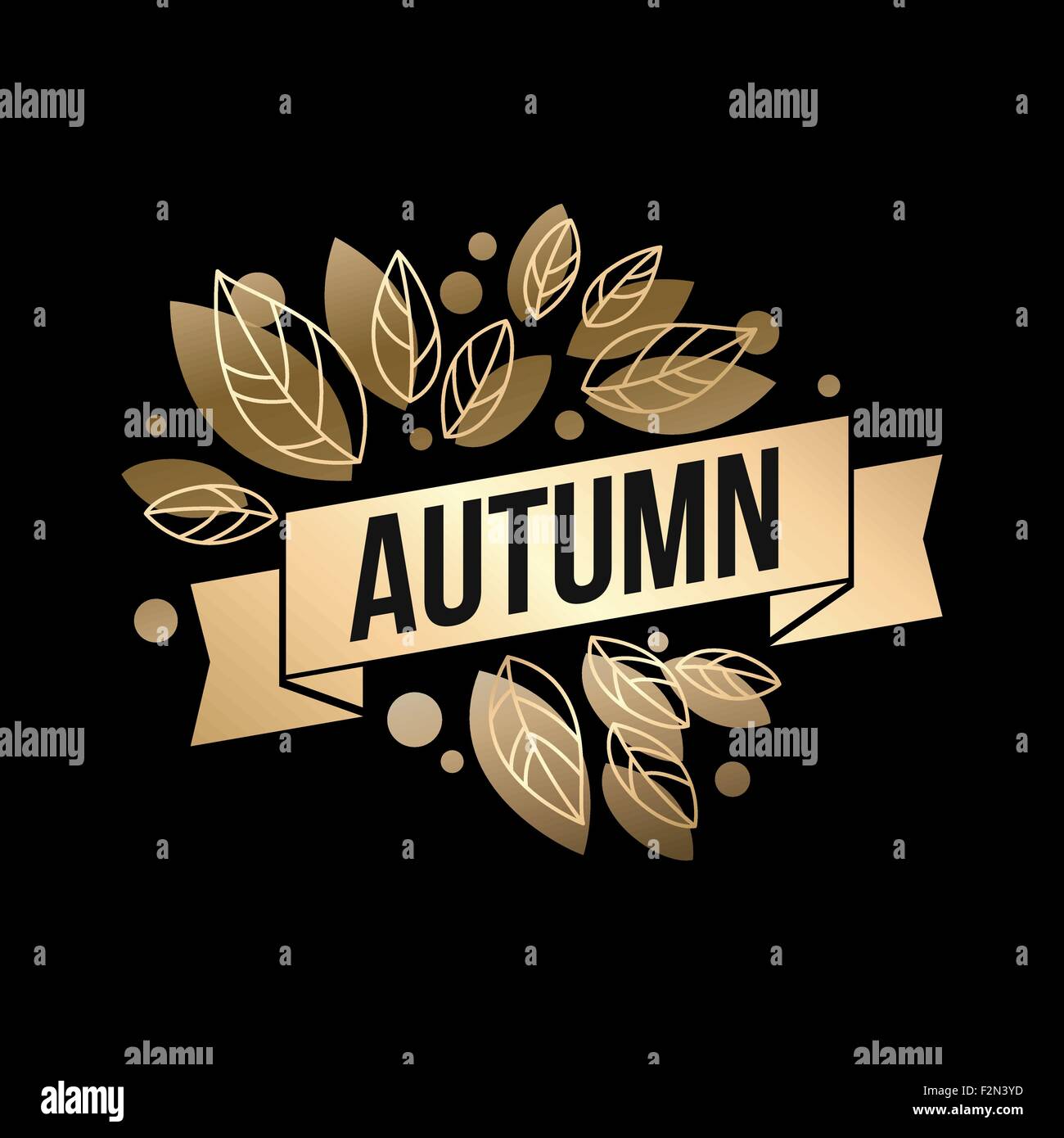 Gold fall design Stock Vector Image & Art - Alamy