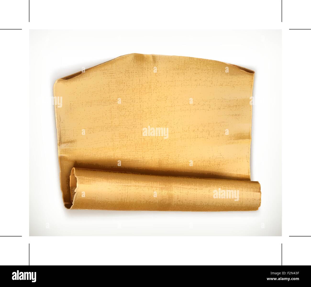 Old paper scroll, vector object Stock Vector Image & Art - Alamy