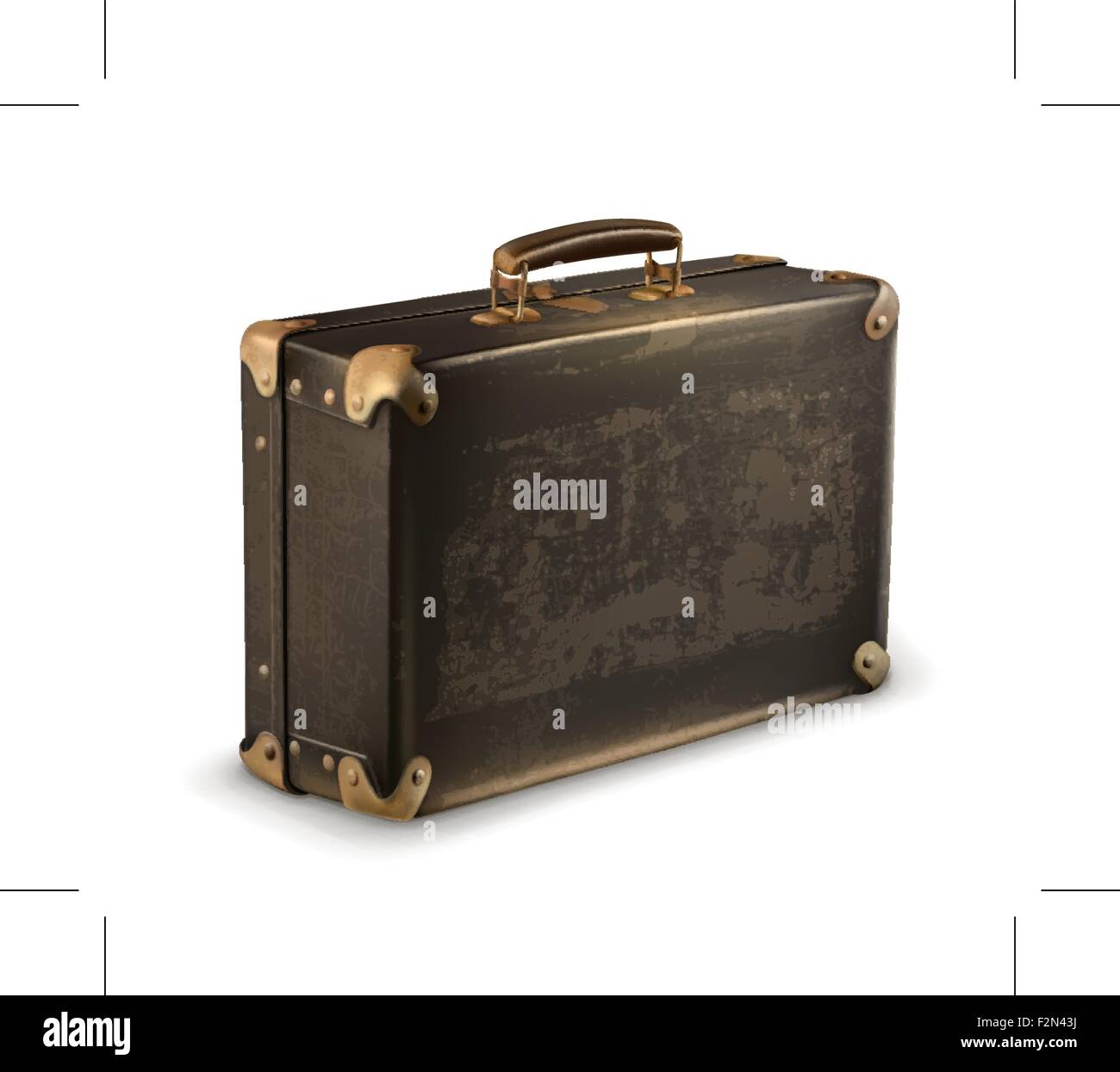 Old suitcase vector Stock Vector Image & Art - Alamy
