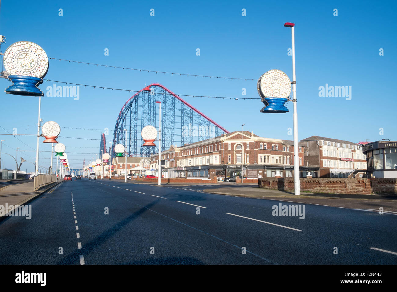 Blackpool pleasure beach and big dipper scary ride amusement,Lancashire ...