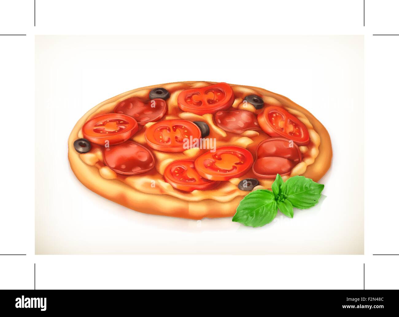 Pizza vector hi-res stock photography and images - Alamy