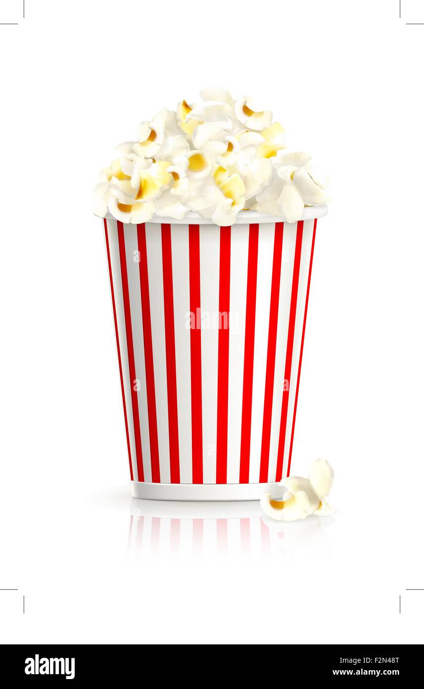 Fried popcorn Stock Vector Images - Alamy