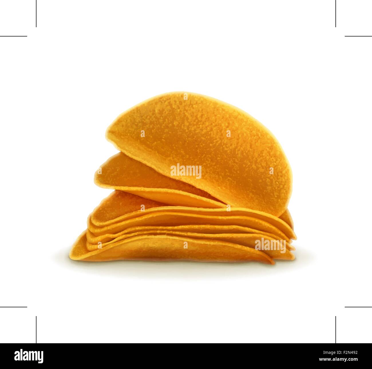 Potato chips, vector illustration Stock Vector Image & Art - Alamy