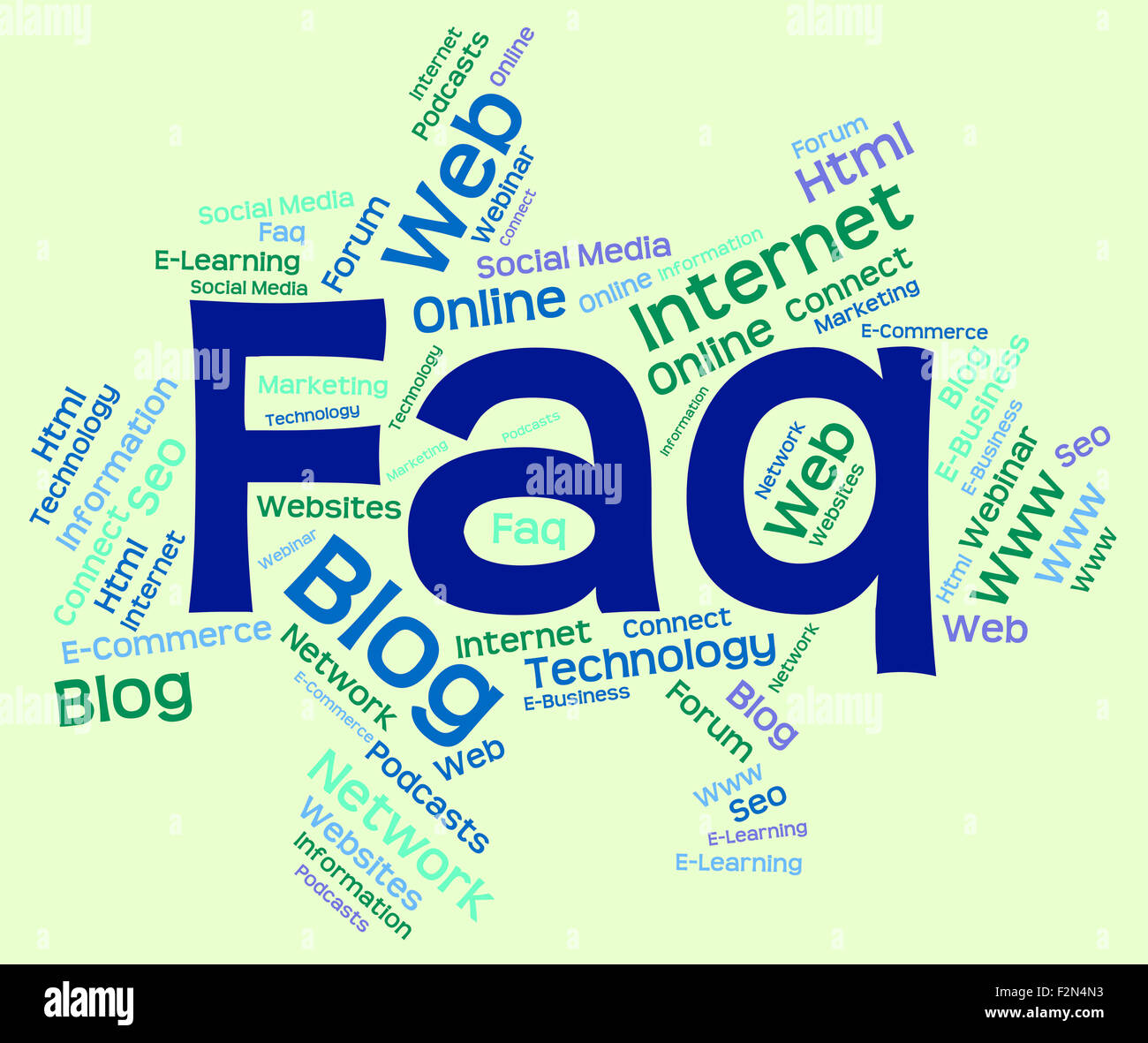Faq Word Showing Frequently Asked Questions And Answer Text Stock Photo ...