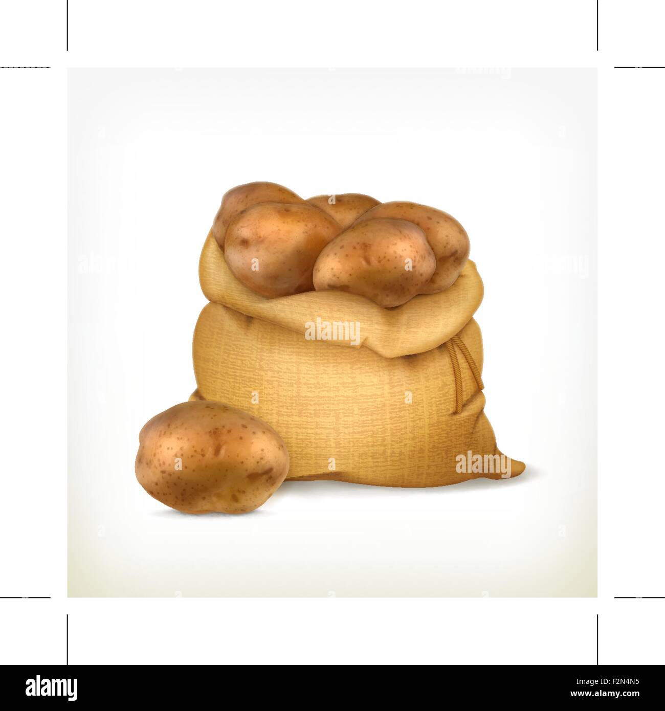 Sack of potatoes, vector icon Stock Vector Image & Art - Alamy
