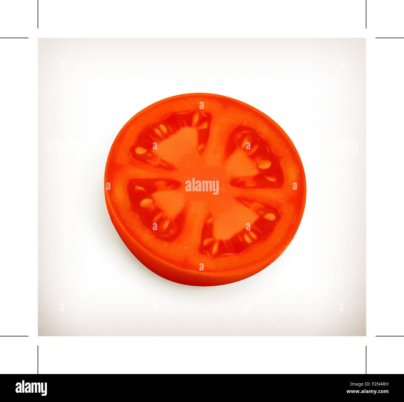 Slice of tomato vector Stock Vector Image & Art - Alamy