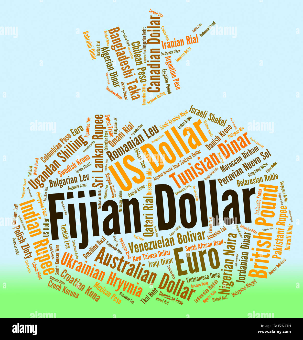 Fijian Dollar Representing Exchange Rate And Banknote Stock Photo - Alamy