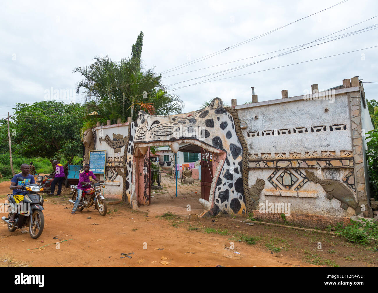 Benin, West Africa, Savalou, kponume palace of dada houesselin former ...