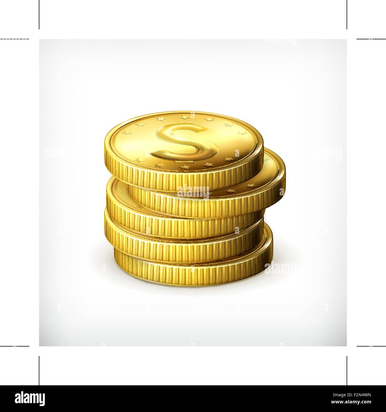 Stack of coins Stock Vector Image & Art - Alamy
