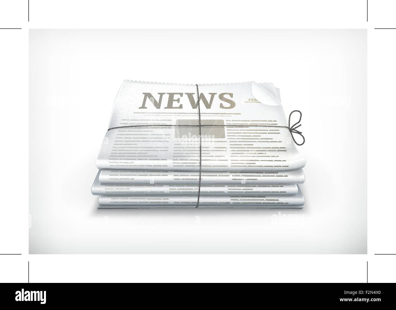 Stack of newspapers Stock Vector Image & Art - Alamy