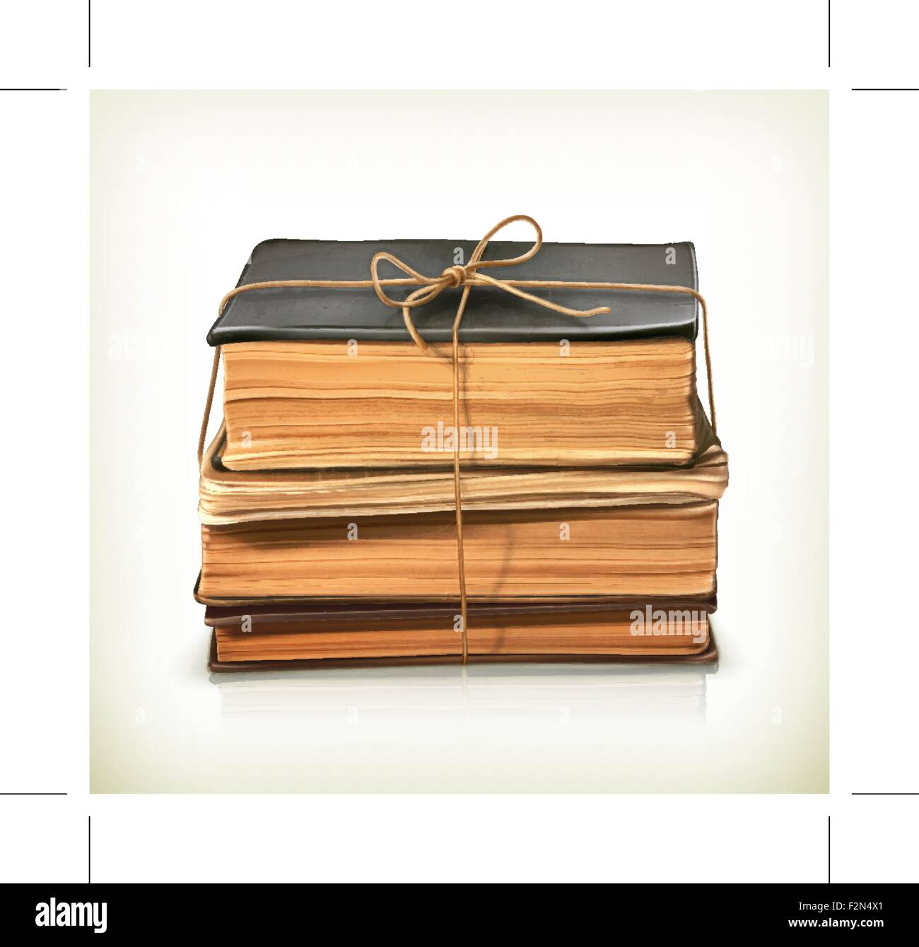 Stack of old books, vector Stock Vector Image & Art - Alamy