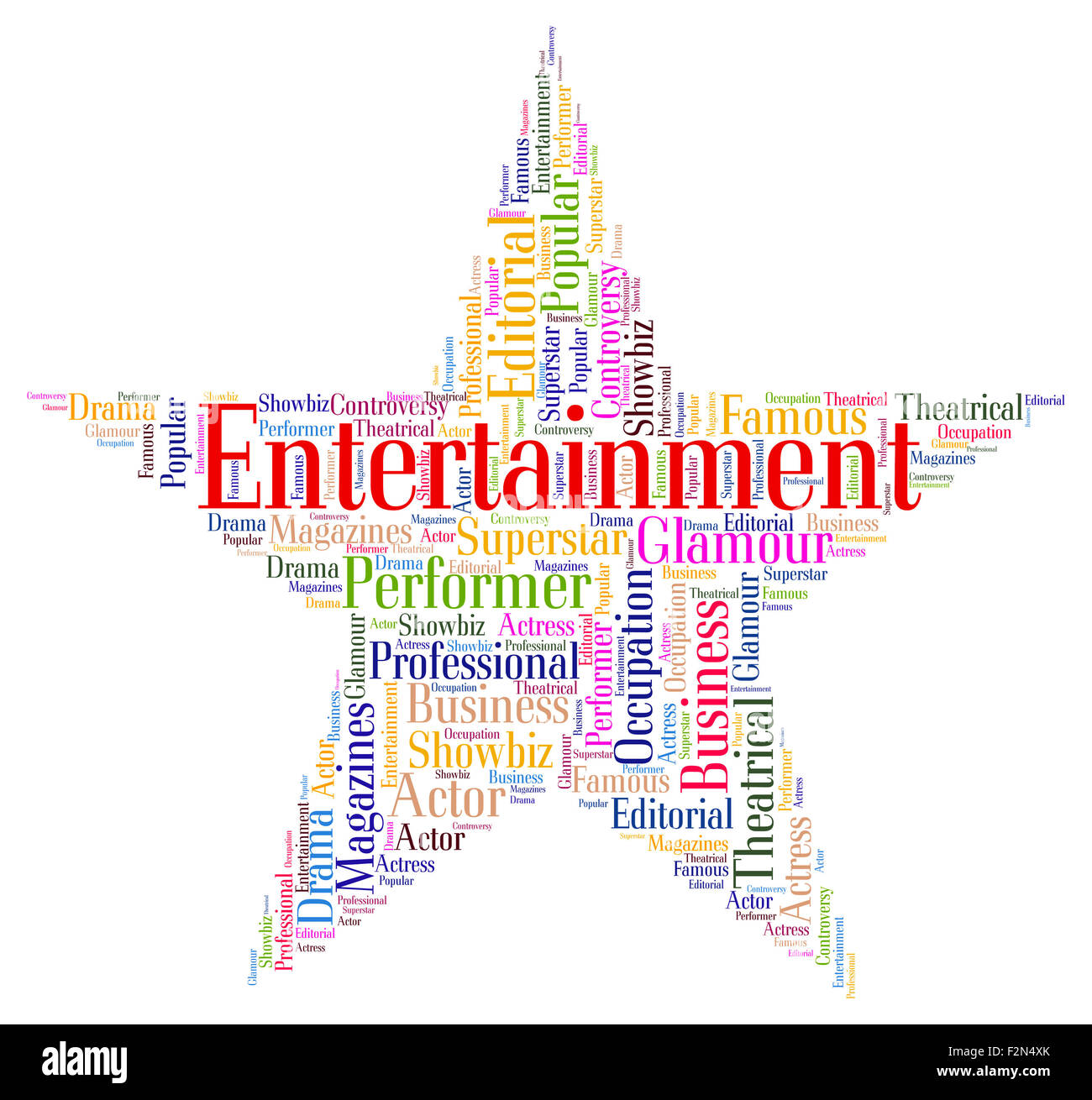 Entertainment Star Meaning Hollywood Movies And Fun Stock Photo - Alamy
