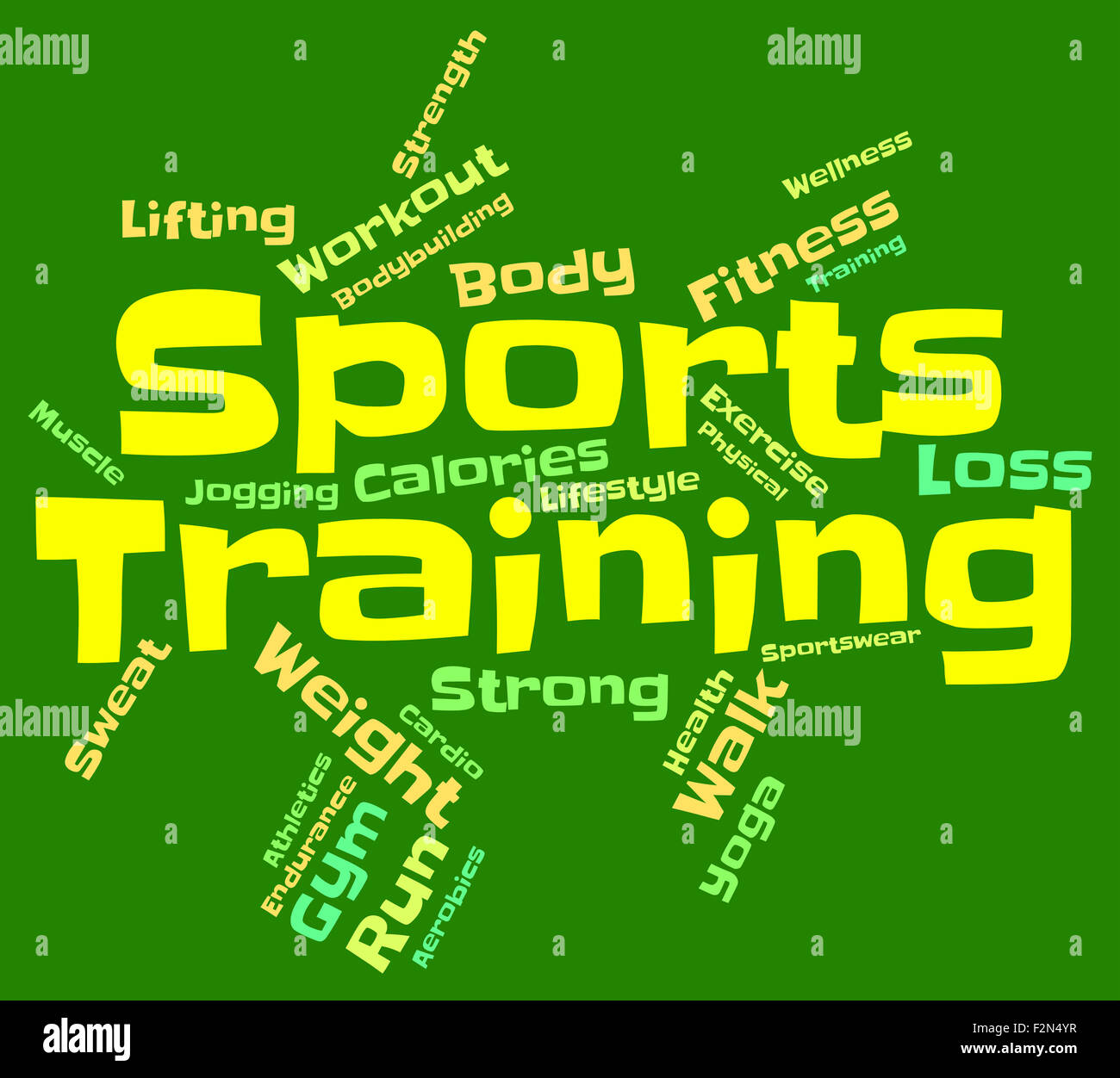 Sports Training Representing Getting Fit And Workout Stock Photo - Alamy