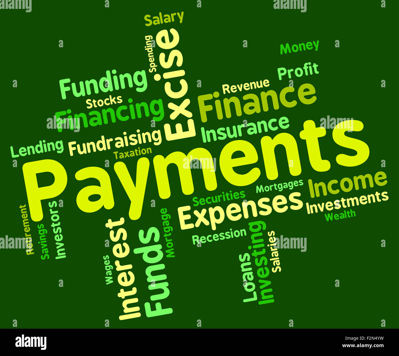 Payments Word Meaning Amount Remittances And Payable Stock Photo - Alamy