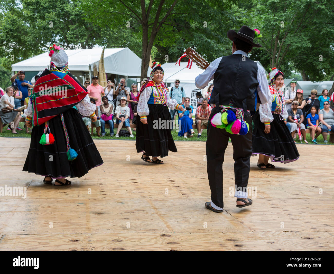 Peruvian Aymara Indians from Moquegua Region Perform the Sarawja Dance ...