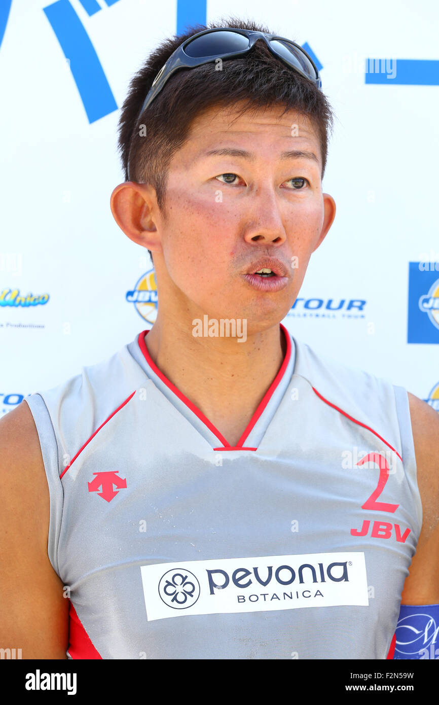 Odaiba Beach, Tokyo, Japan. 21st Sep, 2015. Satoshi Watanabe, SEPTEMBER ...