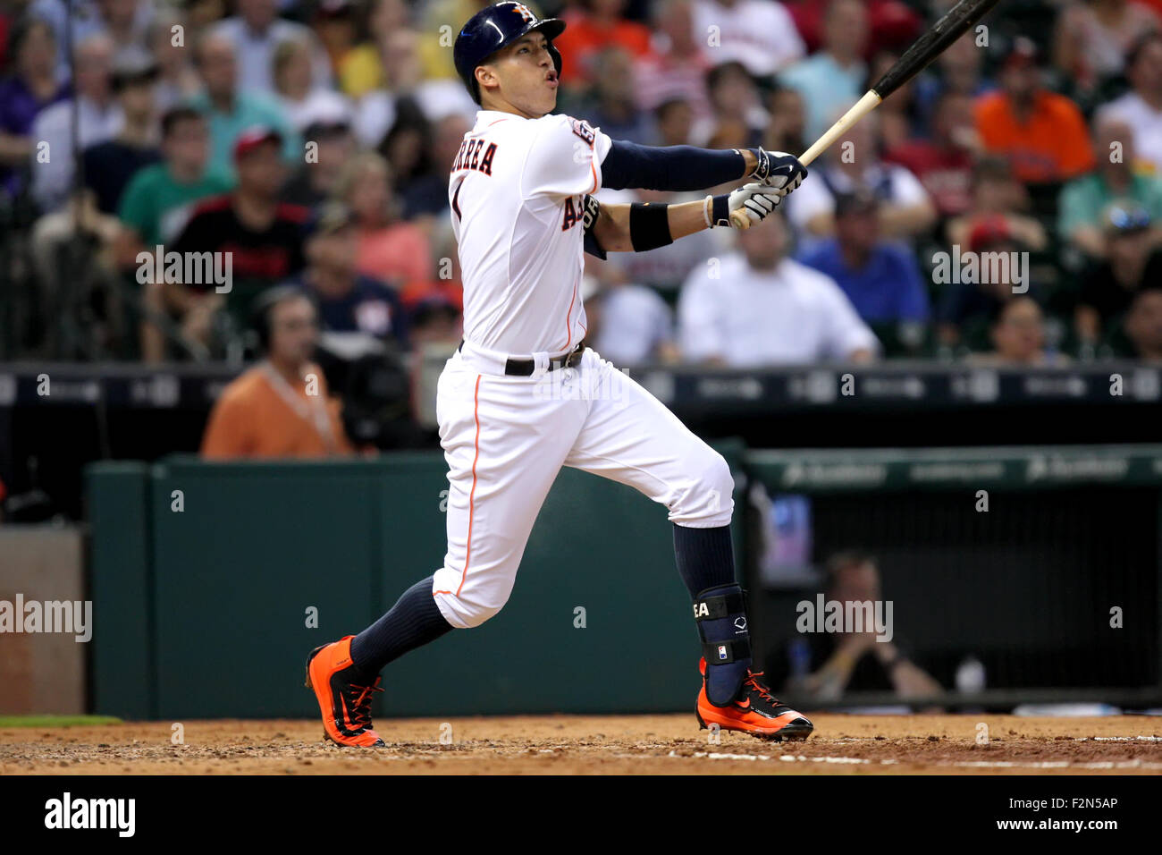 Houston, TX, USA. 21st Sep, 2015. Houston Astros shortstop Carlos ...
