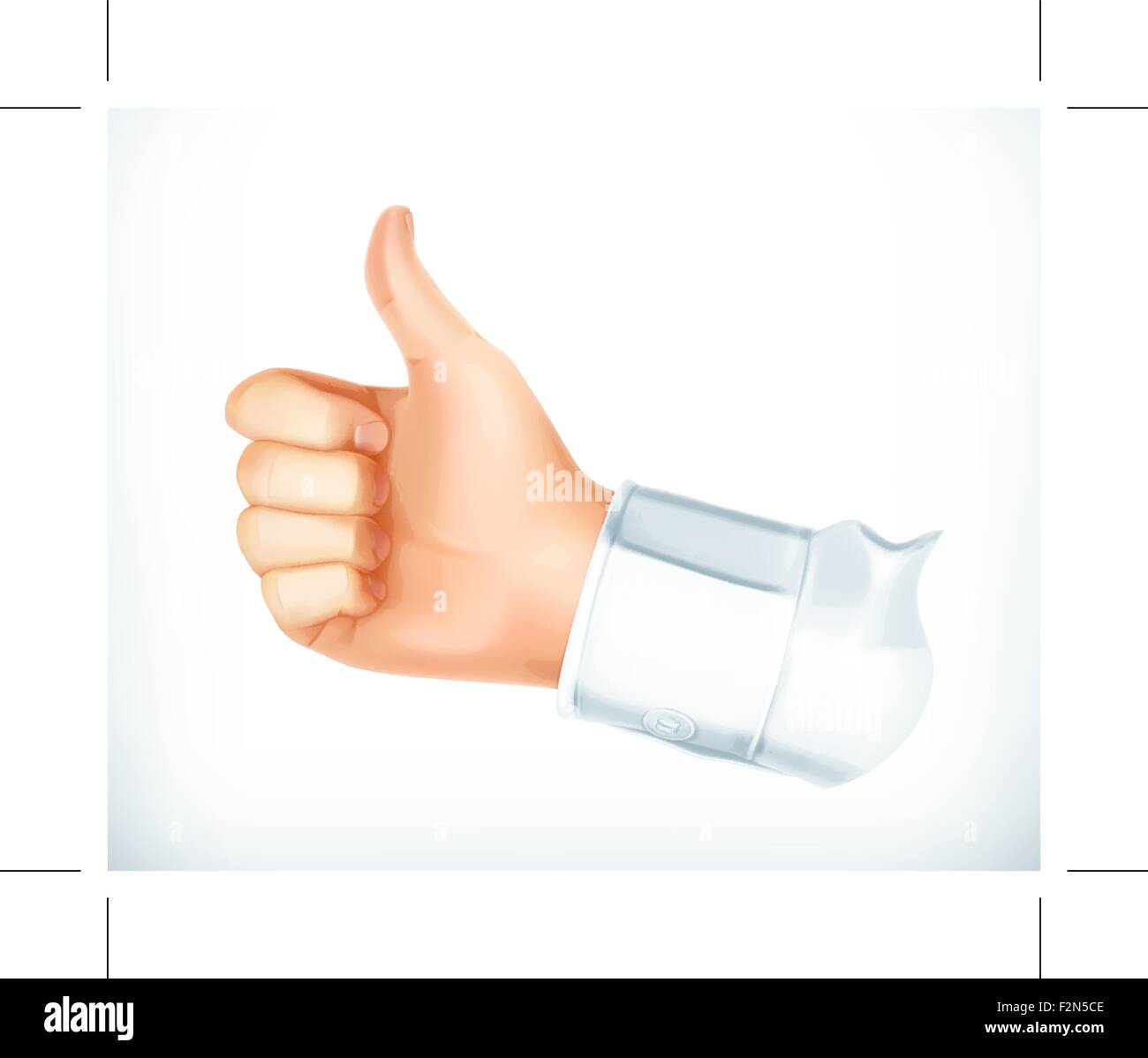 Thumb up, vector icon Stock Vector Image & Art - Alamy