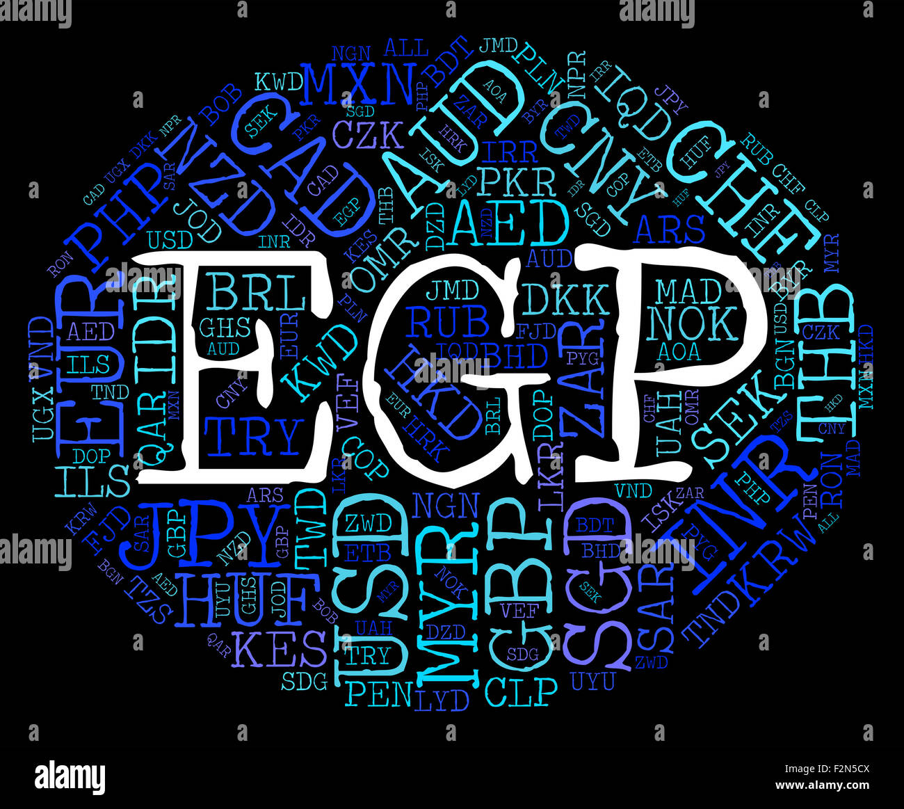 Egp Currency Representing Exchange Rate And Text Stock Photo - Alamy