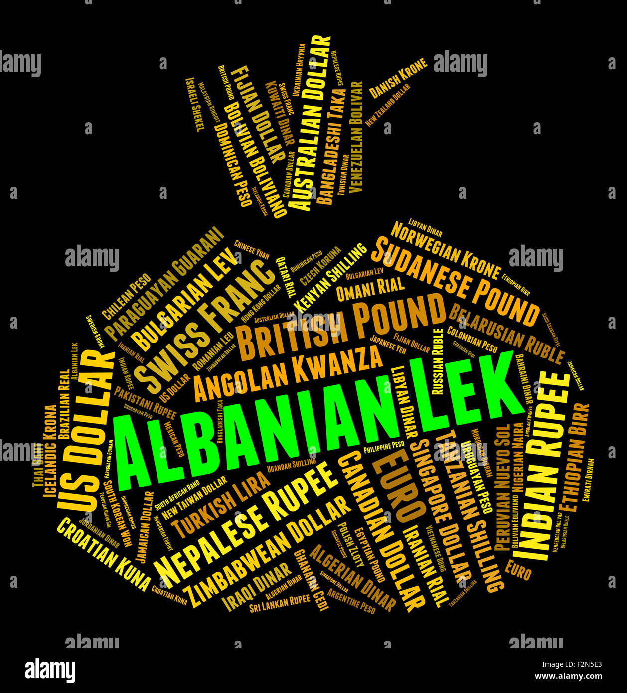 Albanian Lek Showing Currency Exchange And All Stock Photo - Alamy