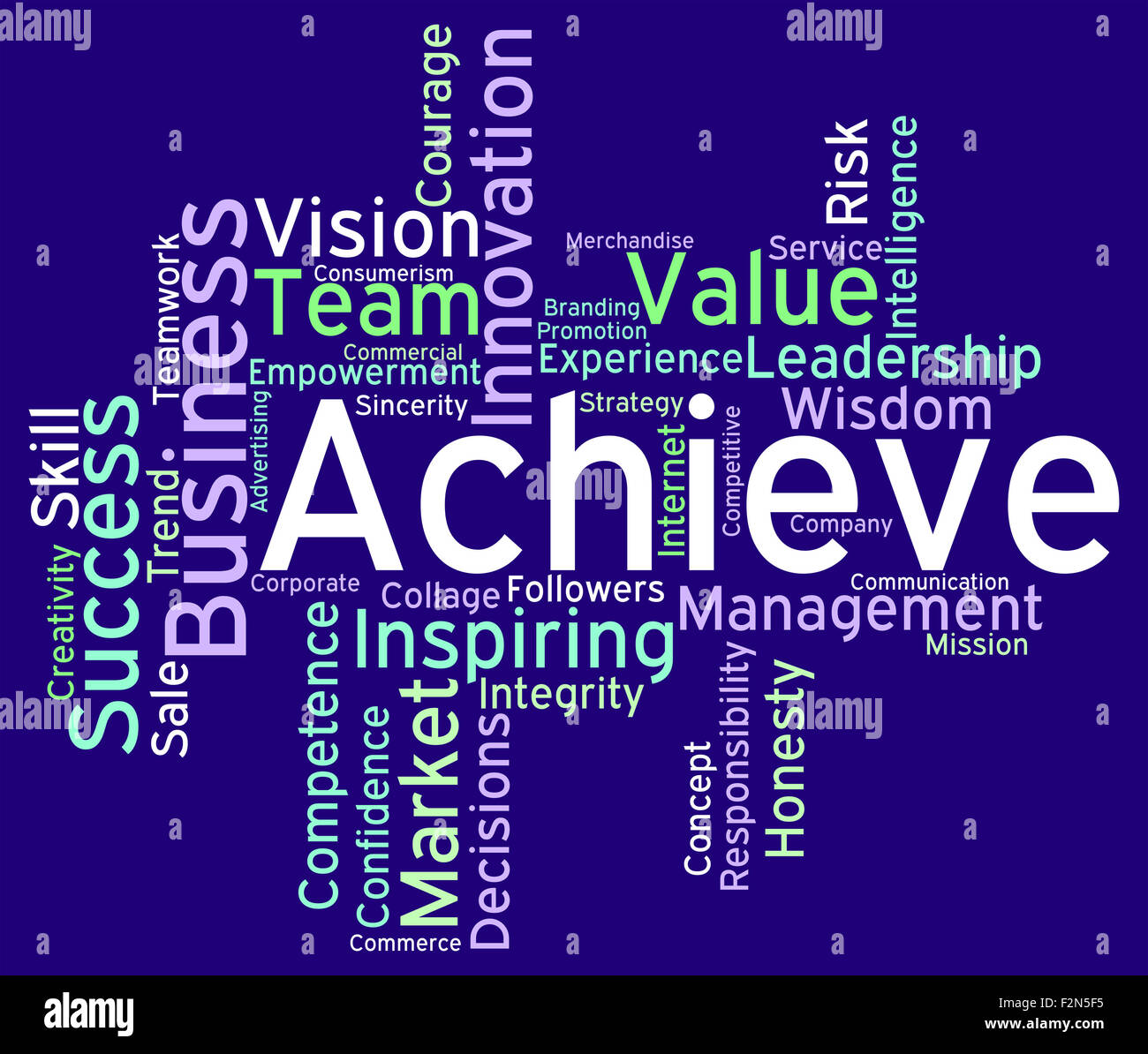 Achieve Words Indicating Victory Victorious And Achieving Stock Photo ...