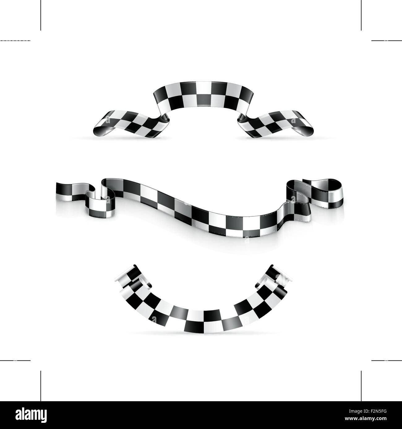 Checkered ribbons Stock Vector Images - Alamy