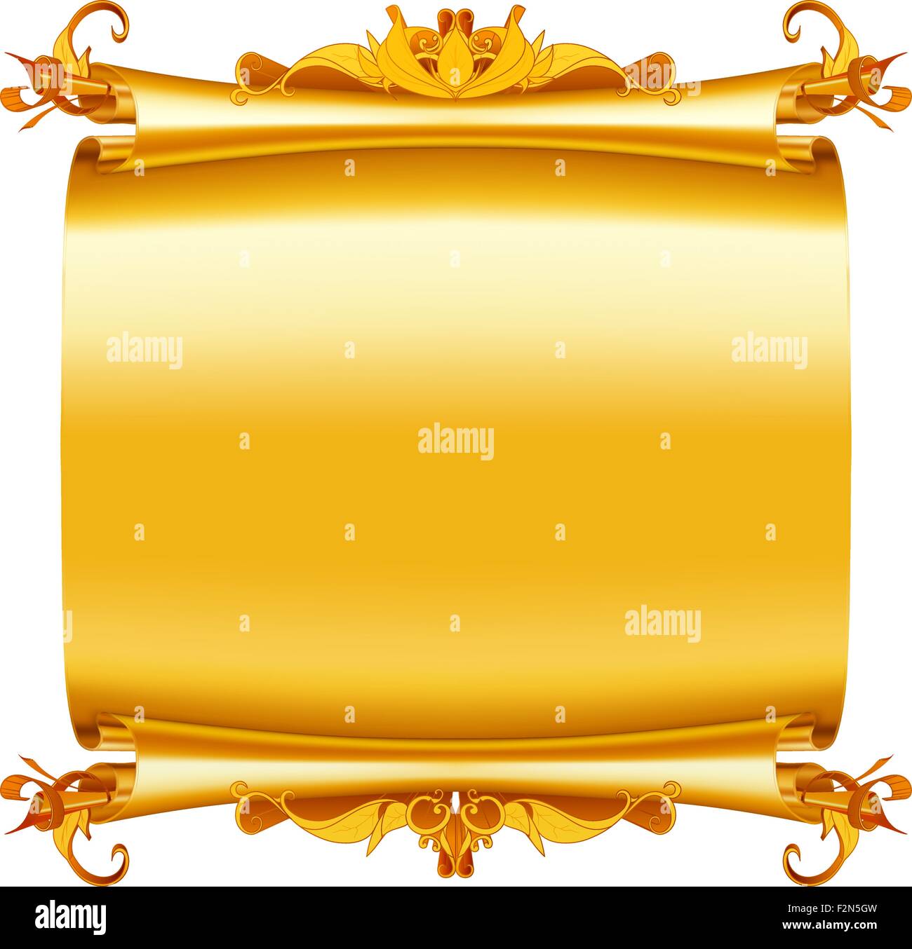 Vintage scroll, vector Stock Vector Image & Art - Alamy