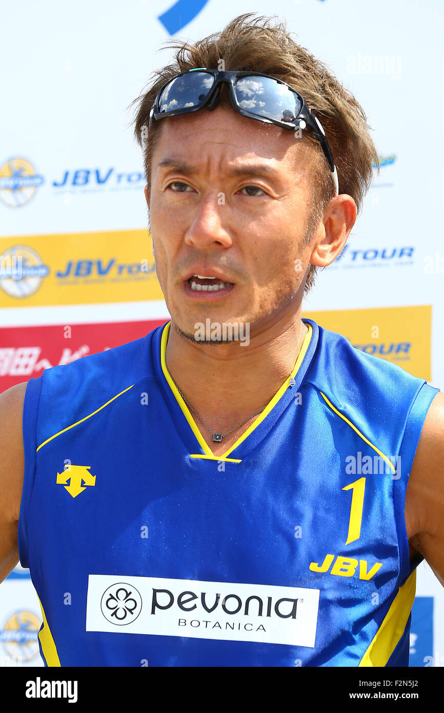 Odaiba Beach, Tokyo, Japan. 21st Sep, 2015. Koichi Nishimura, SEPTEMBER ...