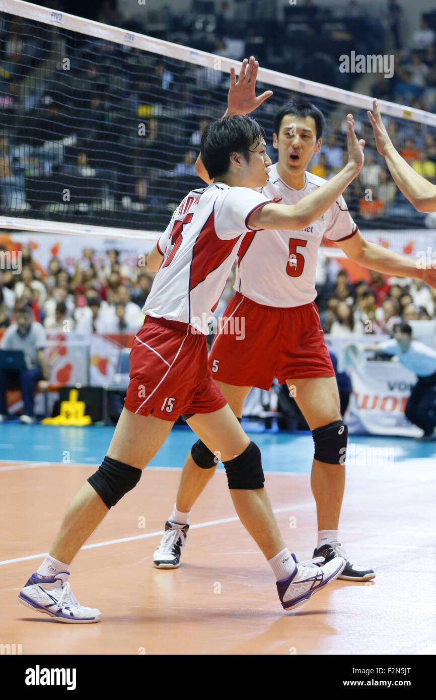 Tokyo, Japan. 21st Sep, 2015. Masahiro Yanagida (JPN) Volleyball : FIVB ...