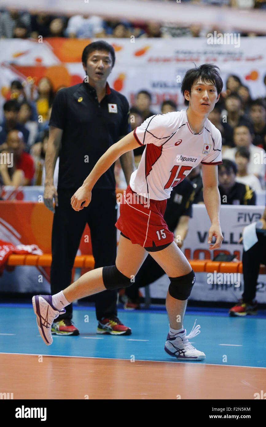 Tokyo, Japan. 21st Sep, 2015. Masahiro Yanagida (JPN) Volleyball : FIVB ...