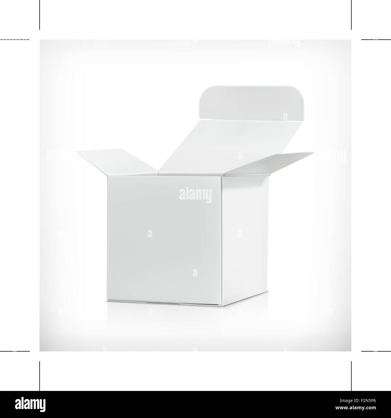 White carton box, vector illustration Stock Vector Image & Art - Alamy