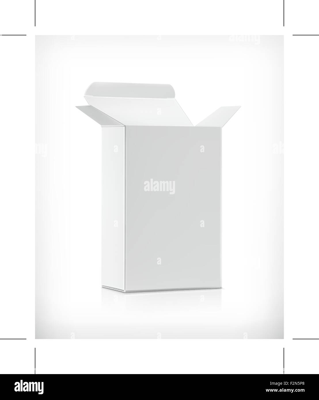 White carton box, vector illustration Stock Vector Image & Art - Alamy