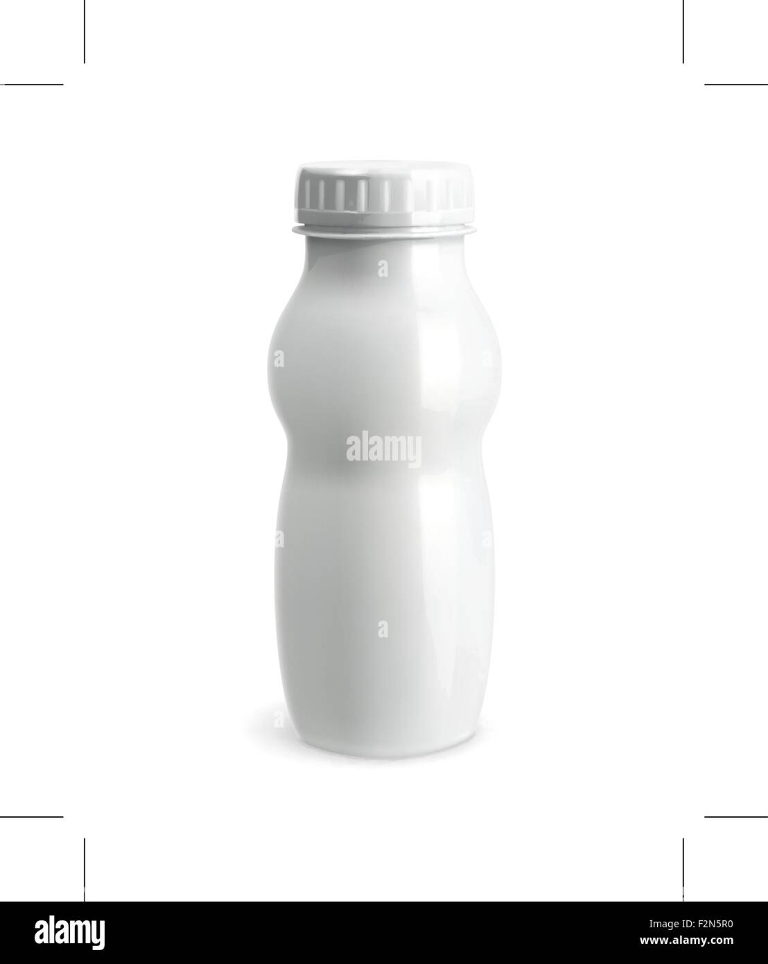White plastic bottle vector object Stock Vector Image & Art - Alamy