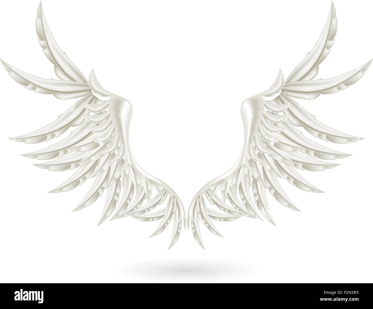 White wings, vector Stock Vector Image & Art - Alamy