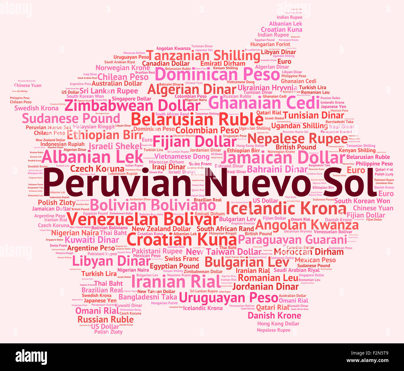 Peruvian Nuevo Sol Representing Worldwide Trading And Exchange Stock ...