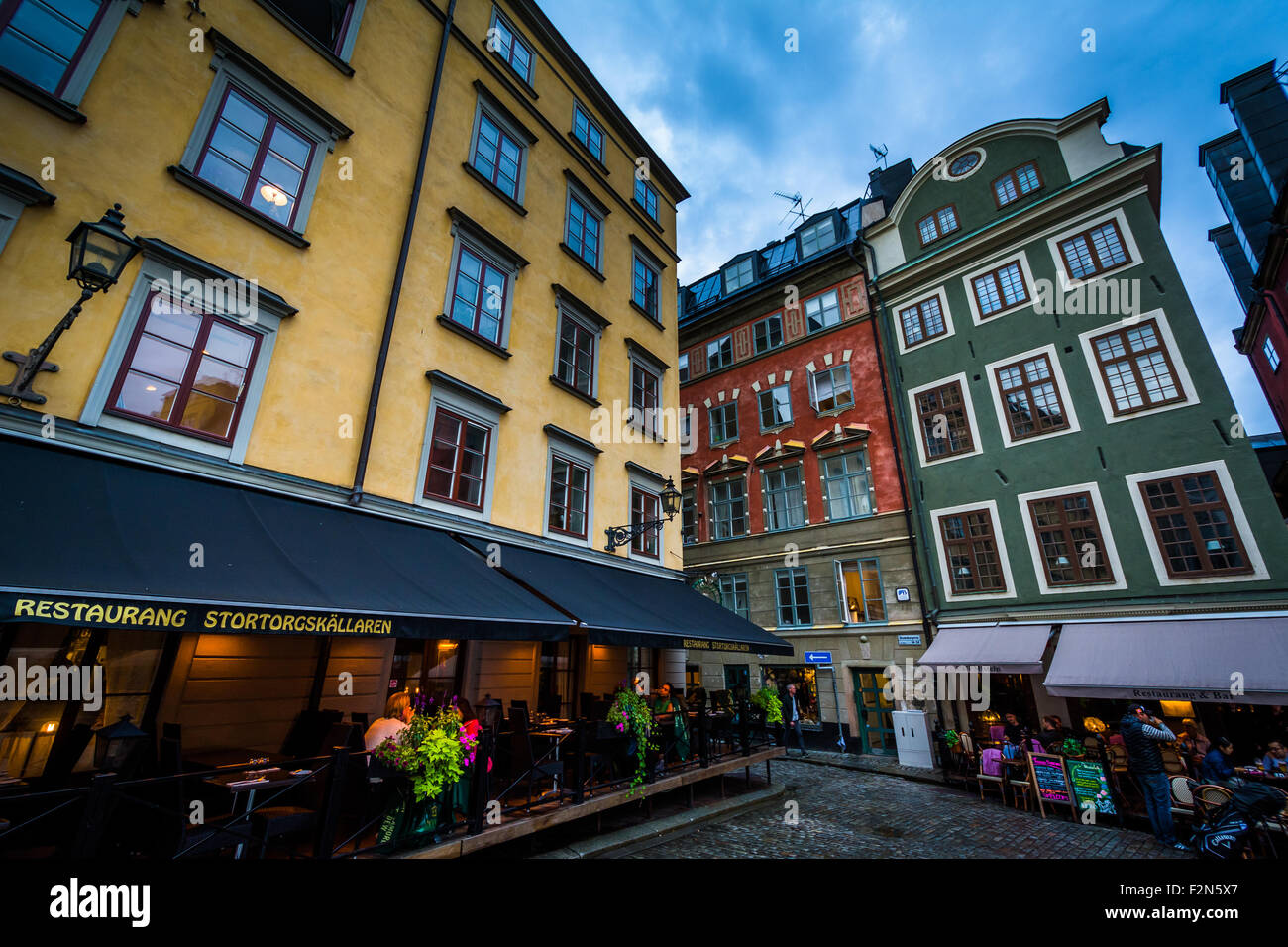 Buildings at Stortorget, in Galma Stan, Stockholm, Sweden Stock Photo ...