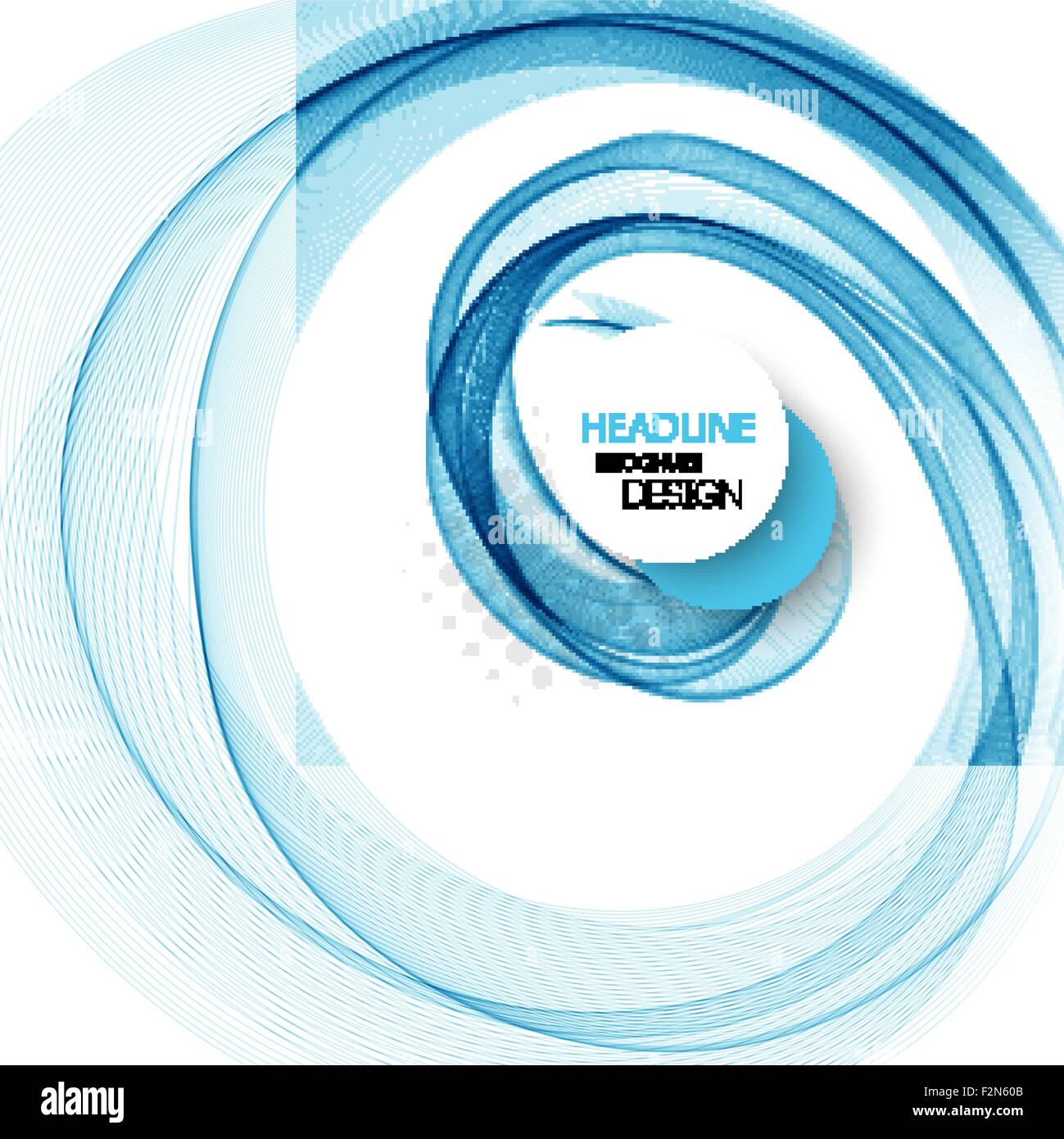 Blue waves beautiful abstract Stock Vector Images - Alamy